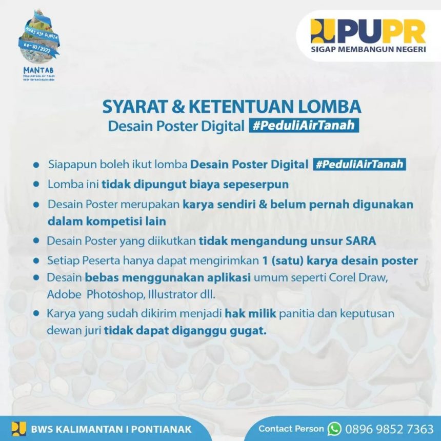 LOMBA DESAIN POSTER DIGITAL NASIONAL 2022 GRATIS - SMP Telkom Makassar