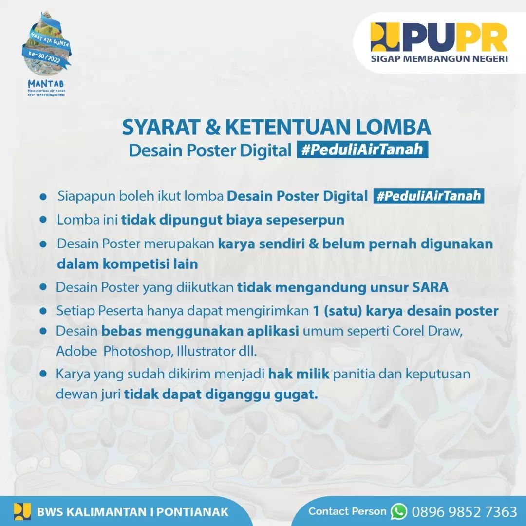 LOMBA DESAIN POSTER DIGITAL NASIONAL 2022 GRATIS - SMP Telkom Makassar