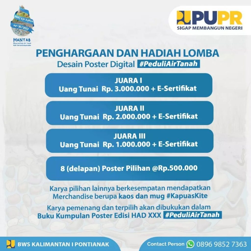LOMBA DESAIN POSTER DIGITAL NASIONAL 2022 GRATIS - SMP Telkom Makassar