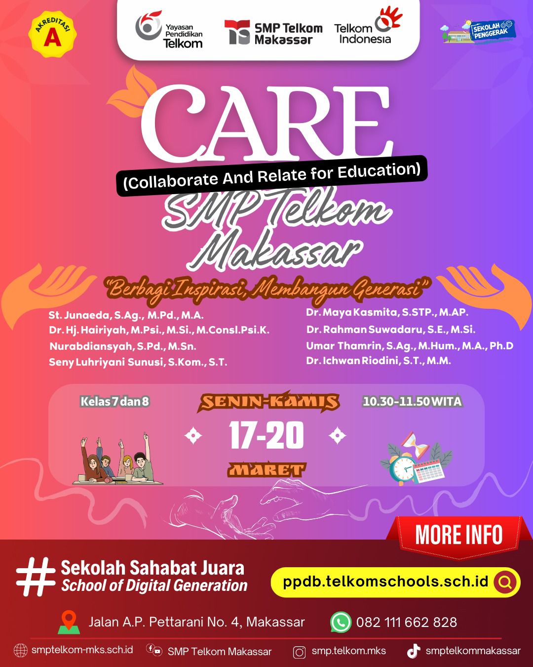 Collaborate And Relate for Education (CARE) di SMP Telkom Makassar ...